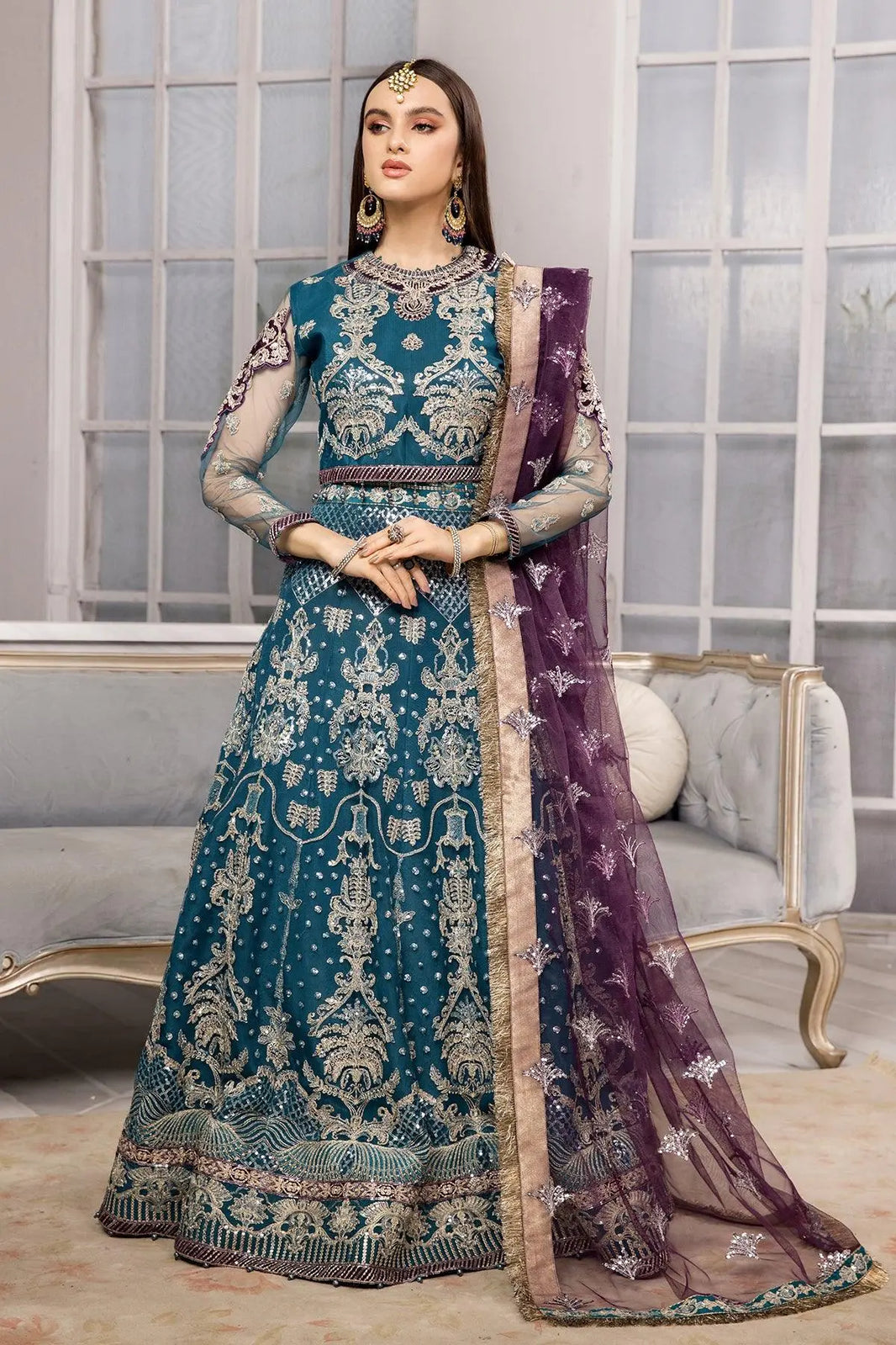 Buy Pakistani Embroidered Long Shirts & Maxi For Women Online | Alizeh