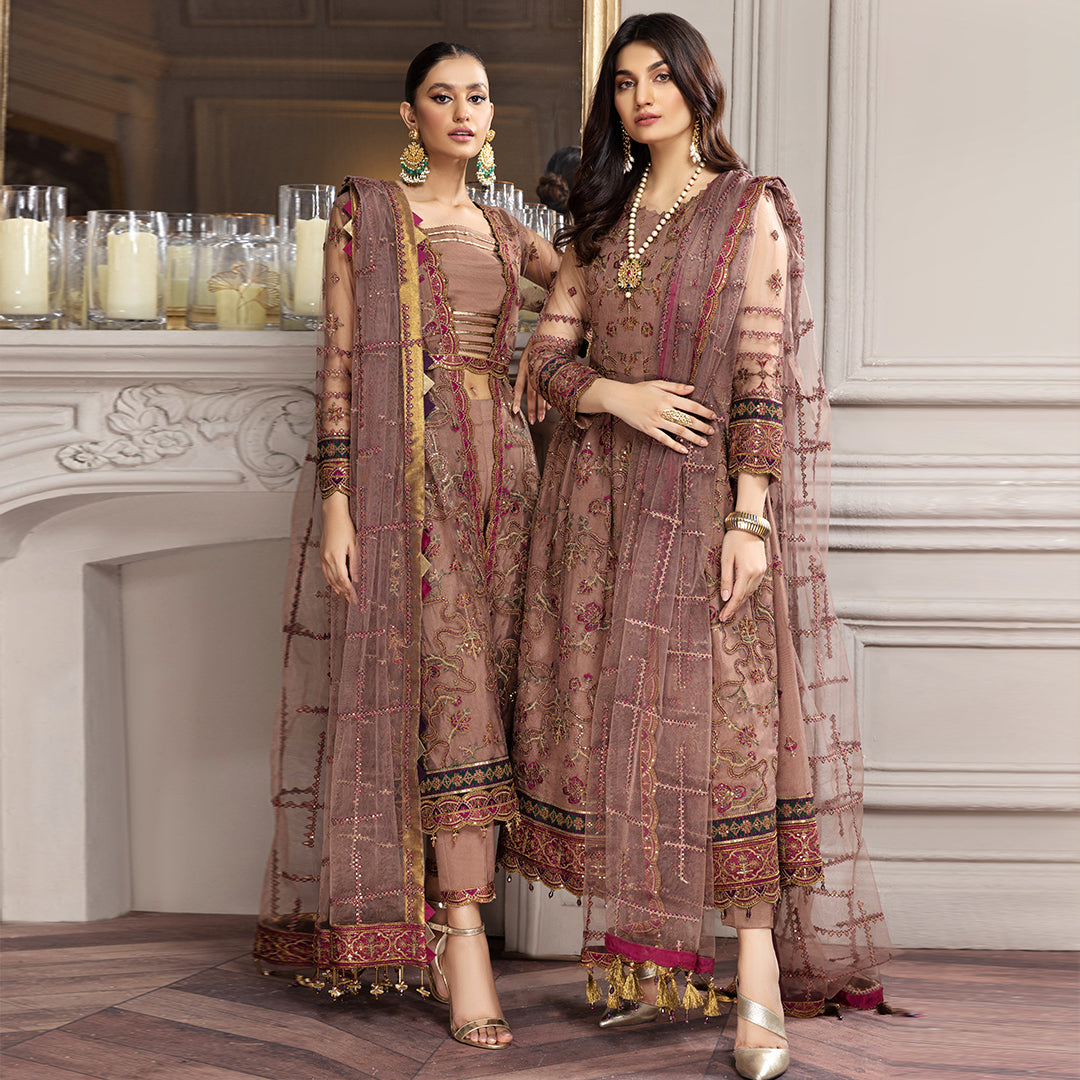 Buy Pakistani Embroidered Net Dresses For Women Online | Alizeh