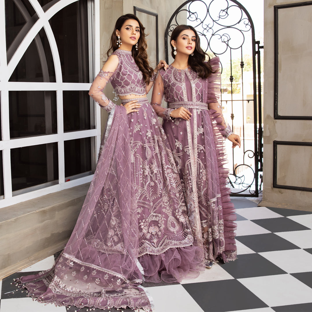 Buy Pakistani Embroidered Net Dresses For Women Online | Alizeh