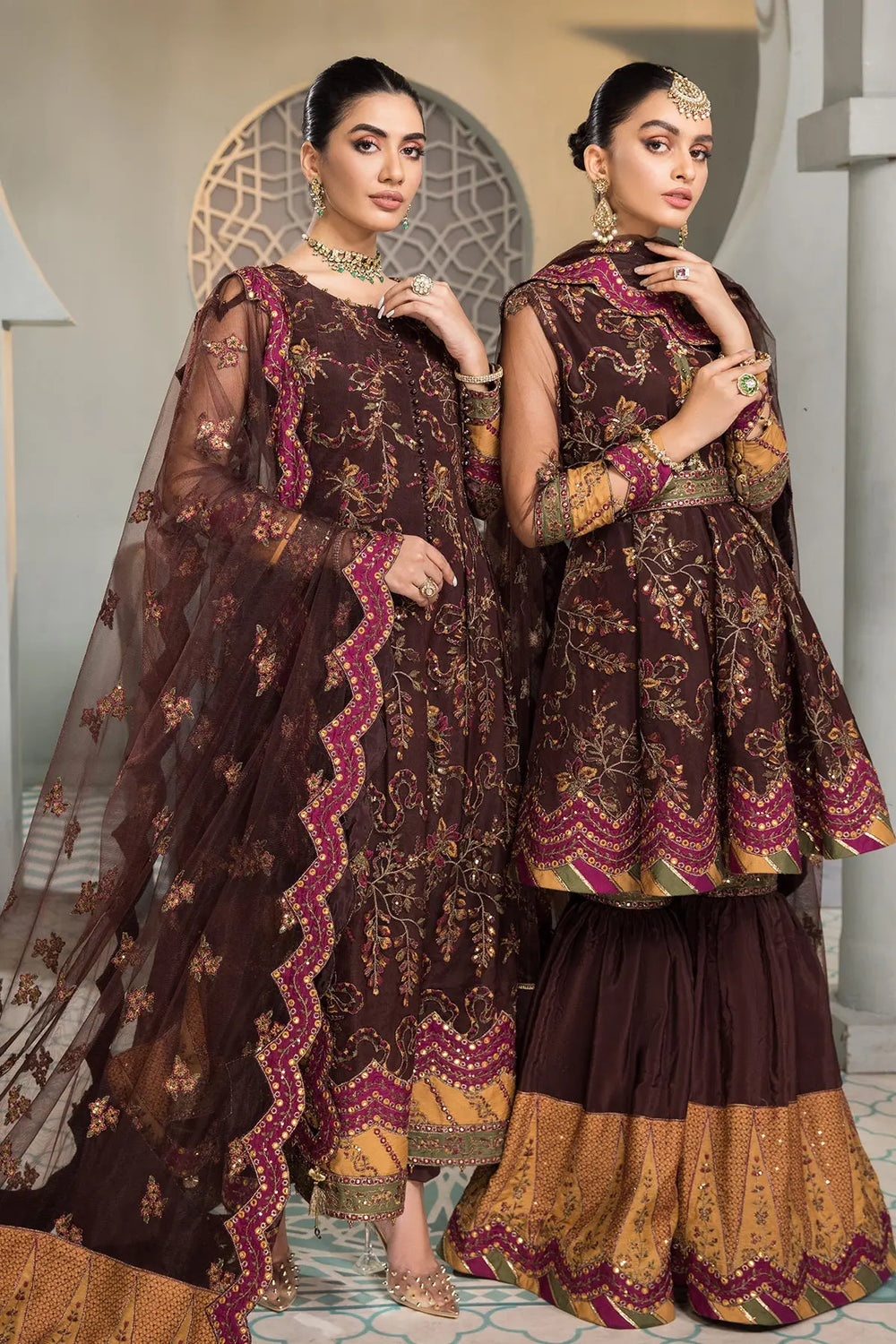 Buy Pakistani Embroidered Long Shirts & Maxi For Women Online | Alizeh
