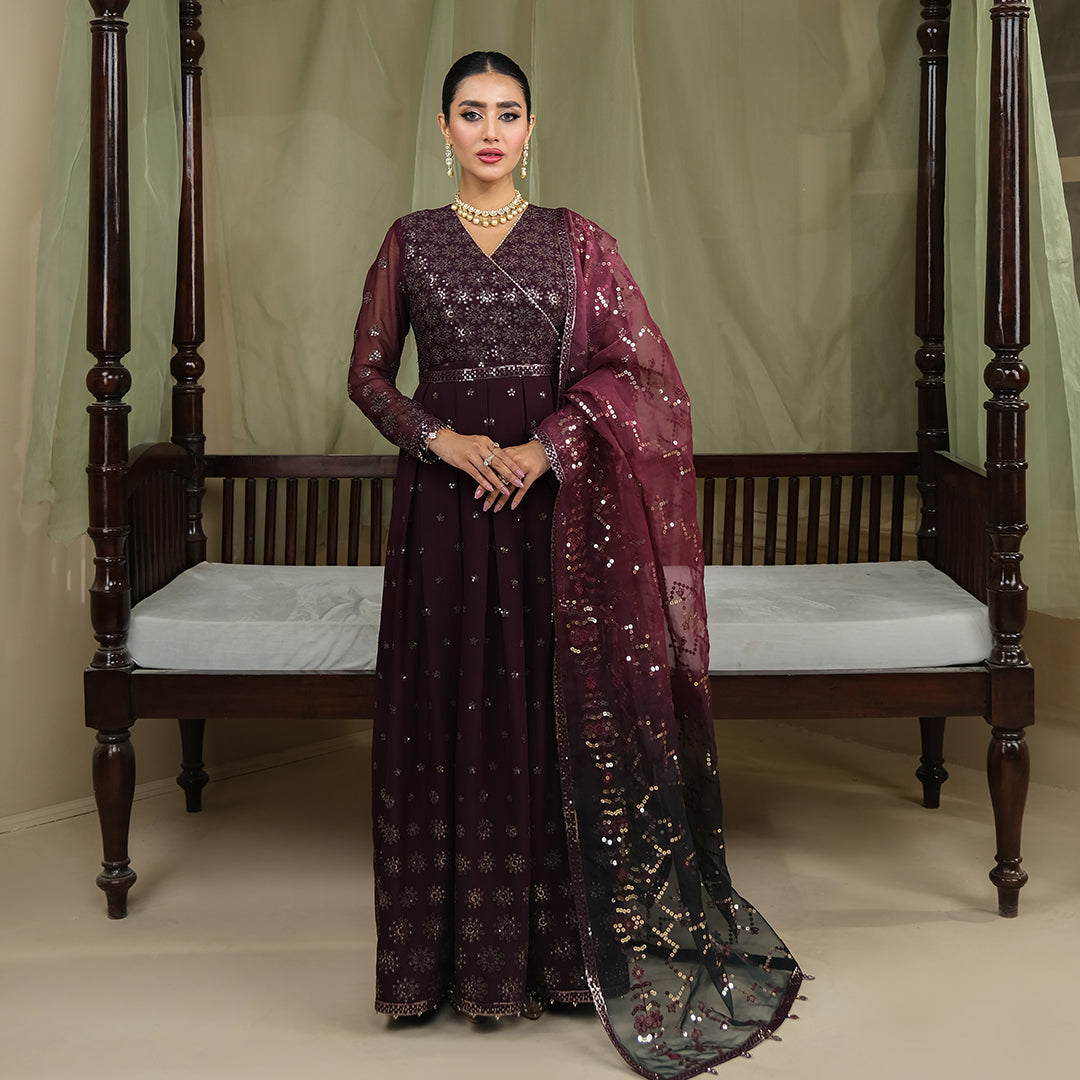 Buy Pakistani Embroidered Net Dresses For Women Online | Alizeh